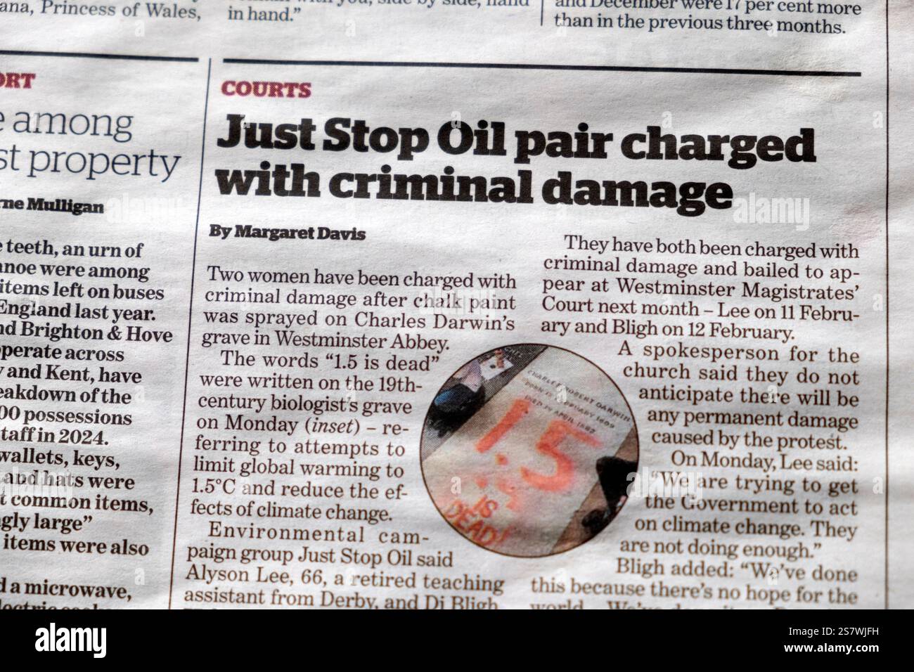 'Just Stop Oil pair charged with criminal damage' ipaper i newspaper ...