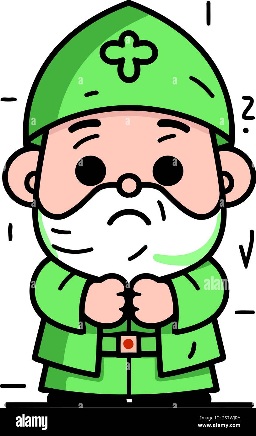 Cute Cartoon Army Soldier Character. Vector Illustration Isolated On ...