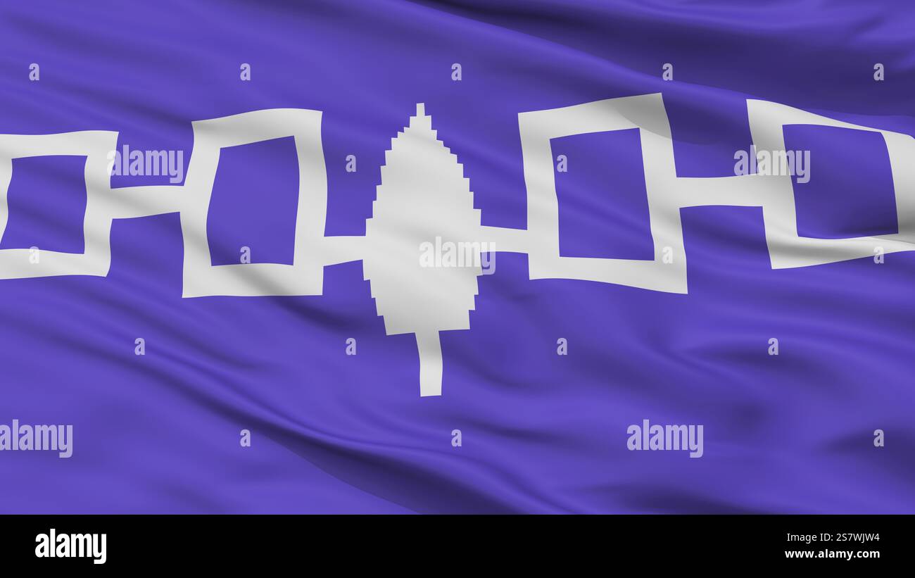 The Iroquois Confederacy Indian Flag, Closeup View Stock Photo - Alamy