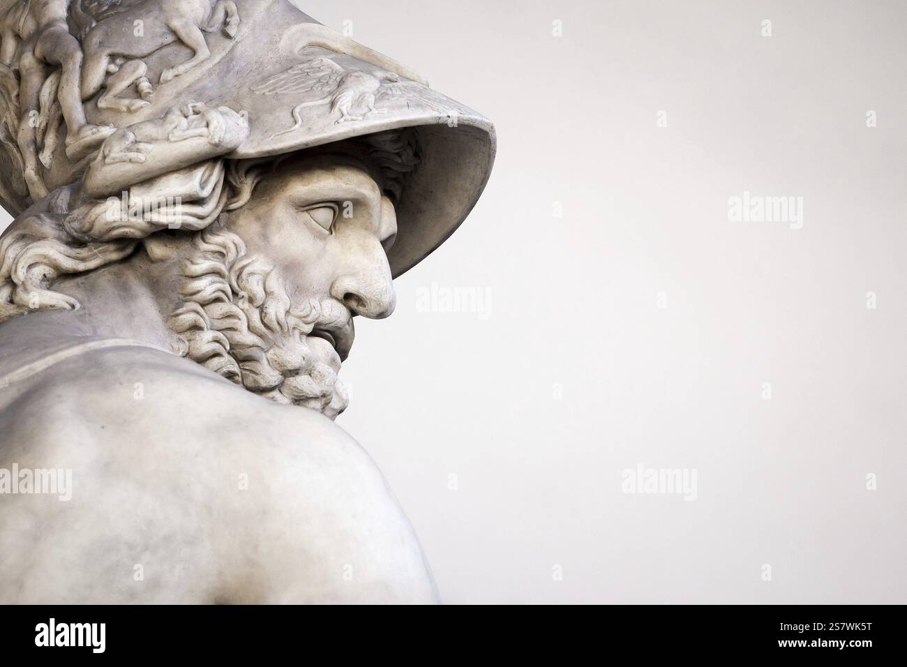 The Roman sculpture of Menelaus supporting the body of Patroclus Stock ...