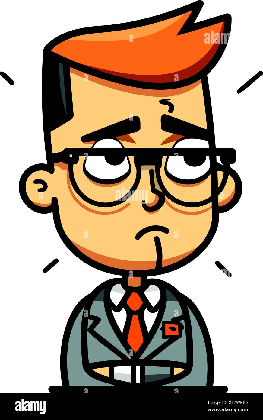 Angry Businessman Cartoon Vector Illustration Stock Vector Image & Art ...