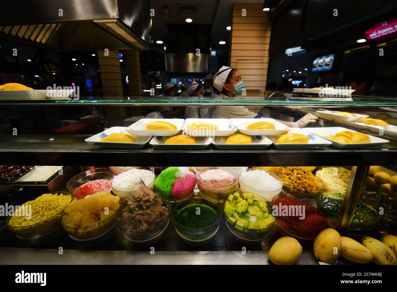 A Mango sticky rice shop at the food court in the Terminal 21 shopping ...