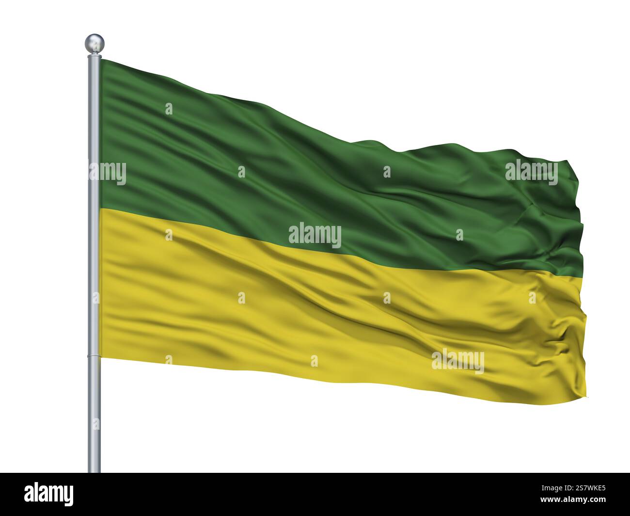 San Marcos City Flag On Flagpole, Country Colombia, Sucre Department ...