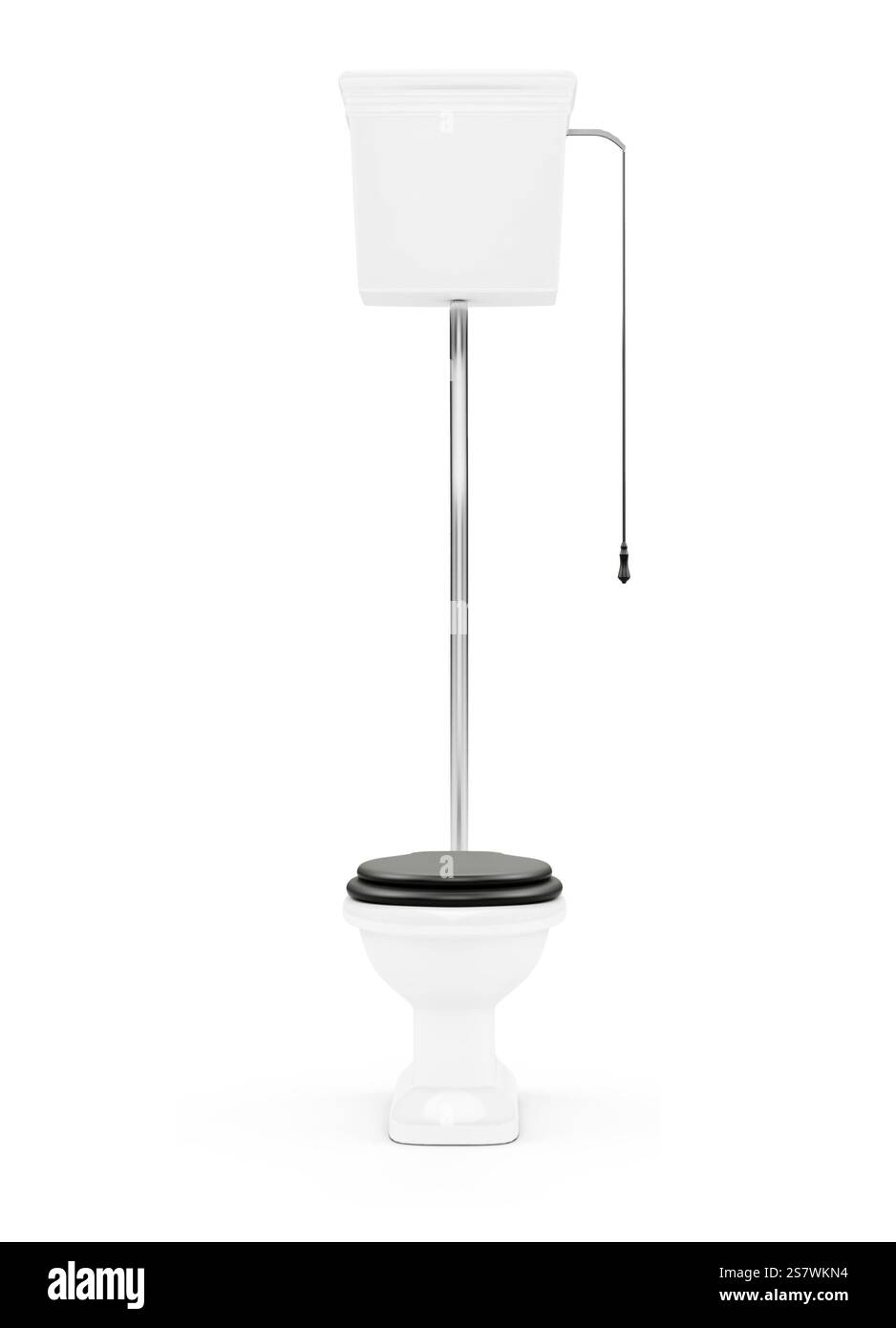 Isolated toilet against white background Stock Photo - Alamy