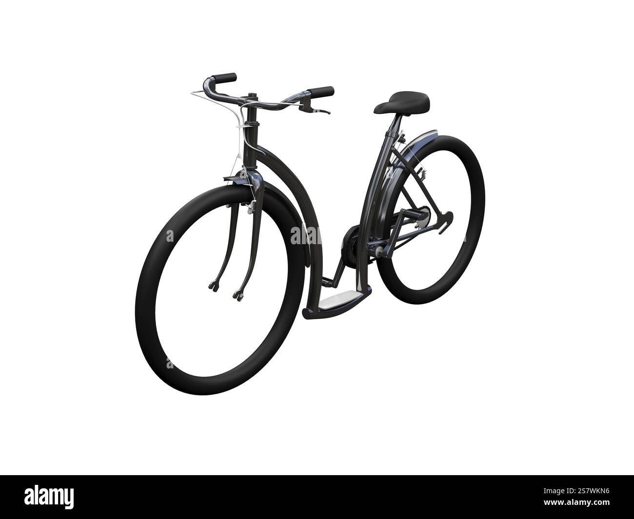 Isolated bicycle on white background Stock Photo - Alamy
