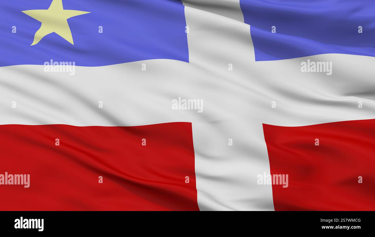 Lares 1956 City Flag, Country Puerto Rico, Closeup View, 3D Rendering ...