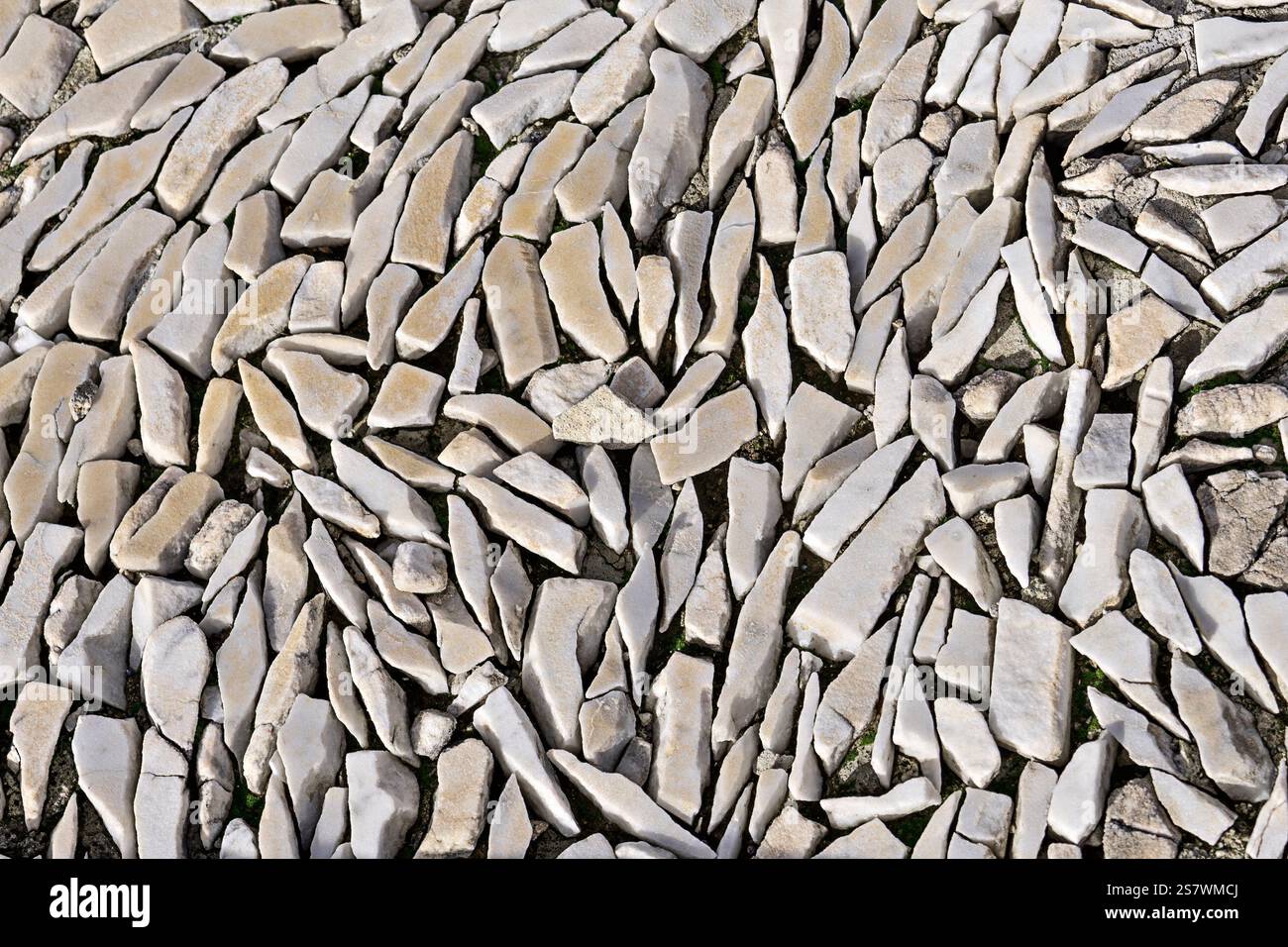 Textured Marble Rock Mosaic with Natural Patterns, above view Stock ...