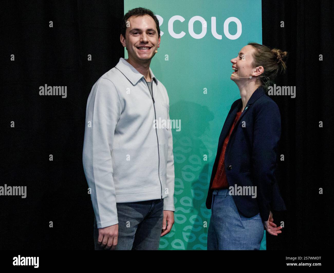 Brussels, Belgium. 20th Jan, 2025. Ecolo co-chairman Samuel Cogolati ...