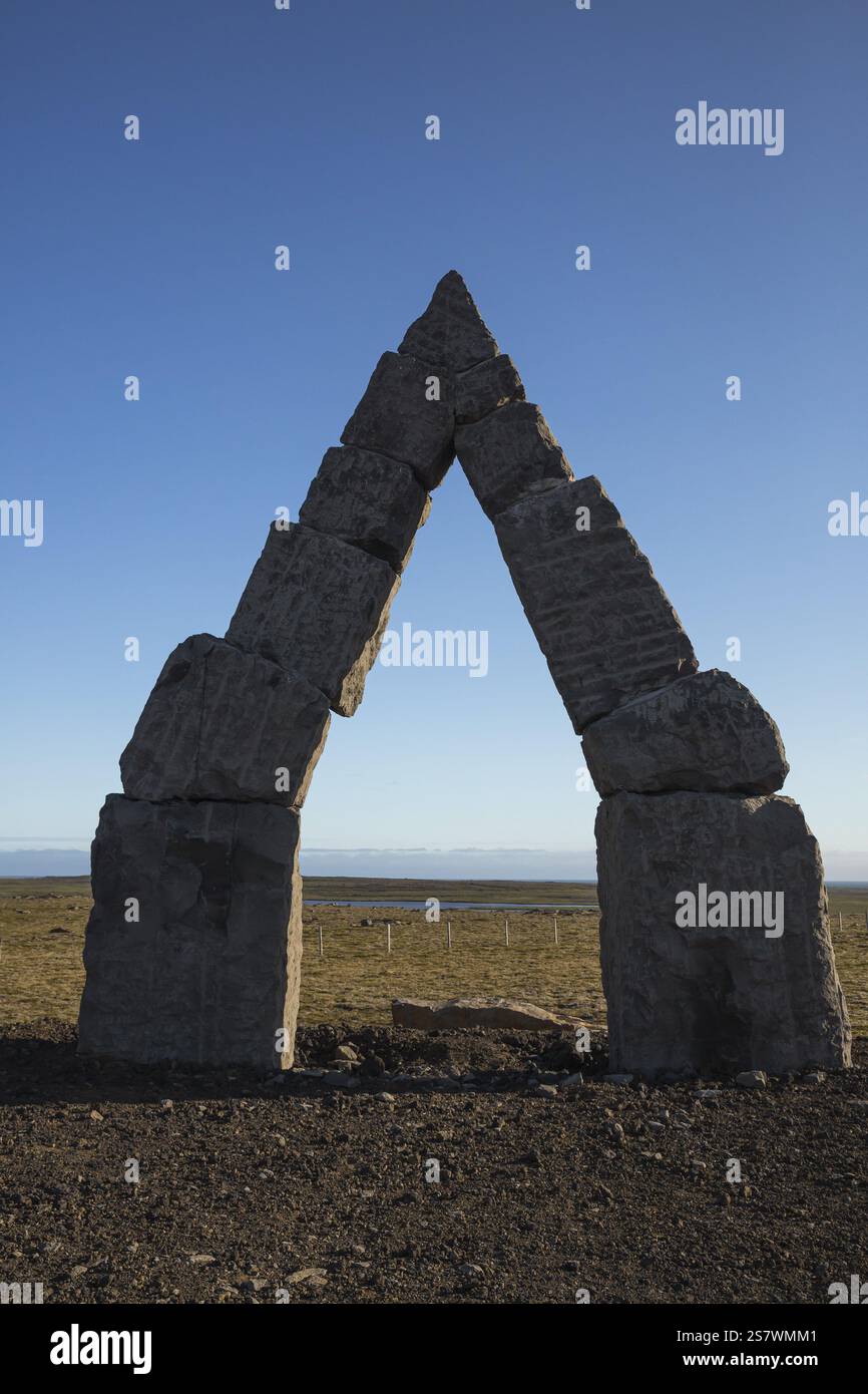 Arctic Henge, near Raufarhoefn, Iceland, It is inspired by the mythical ...