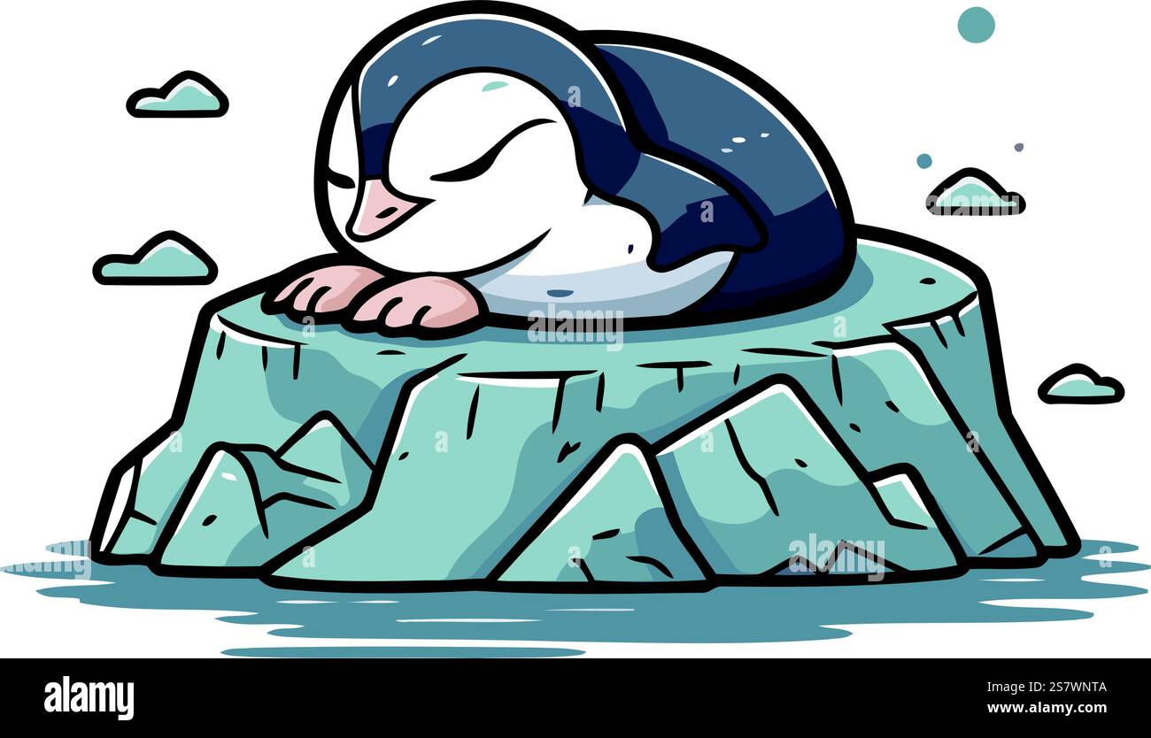Penguin rock art Stock Vector Images - Alamy