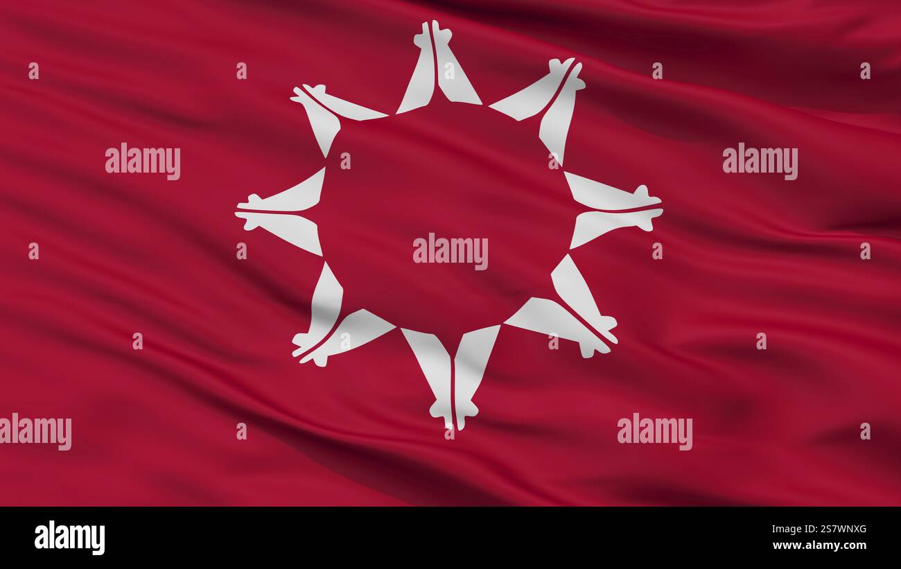 Pine Ridge Indian Flag, Closeup View Stock Photo - Alamy