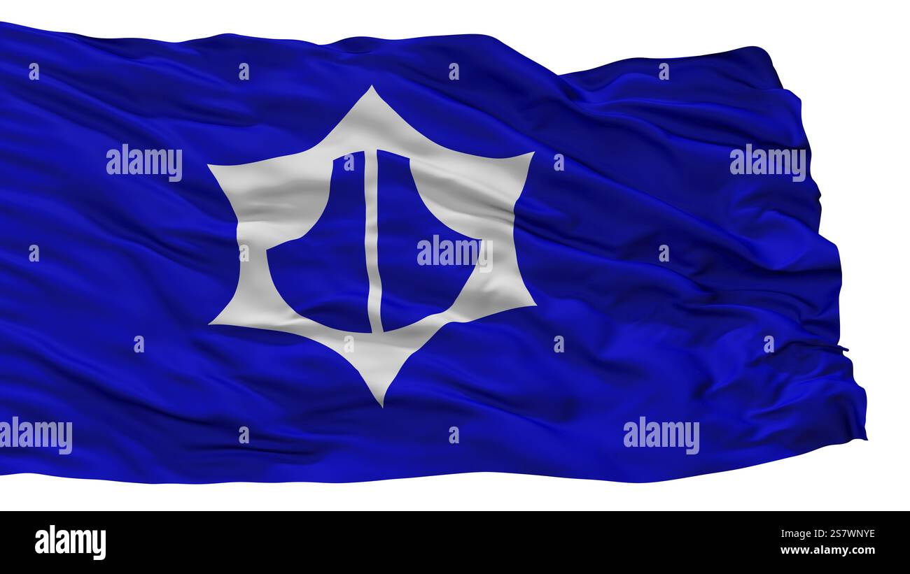 Omihachiman City Flag, Country Japan, Shiga Prefecture, Isolated On ...