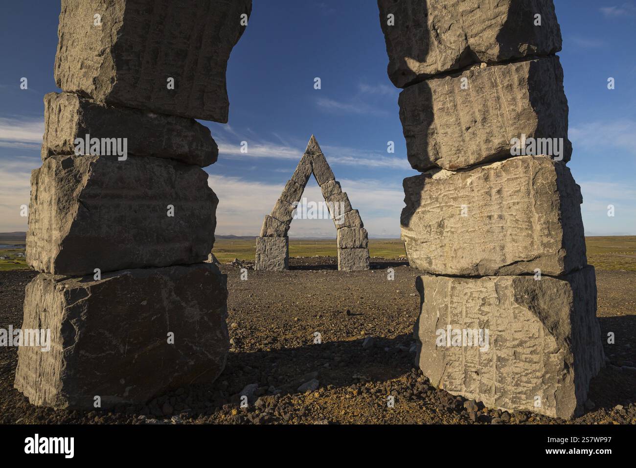 Arctic Henge, near Raufarhoefn, Iceland, It is inspired by the mythical ...