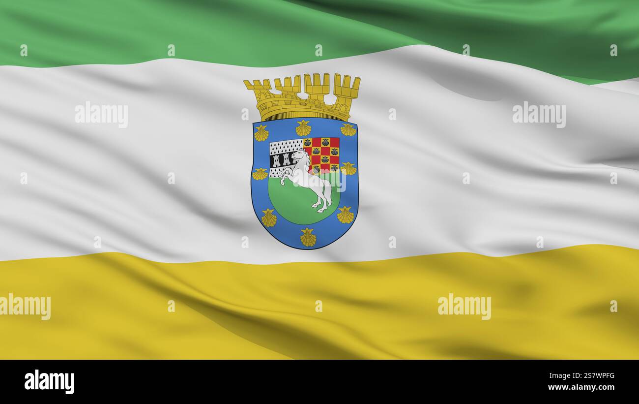 La Pintana City Flag, Country Chile, Closeup View Stock Photo - Alamy