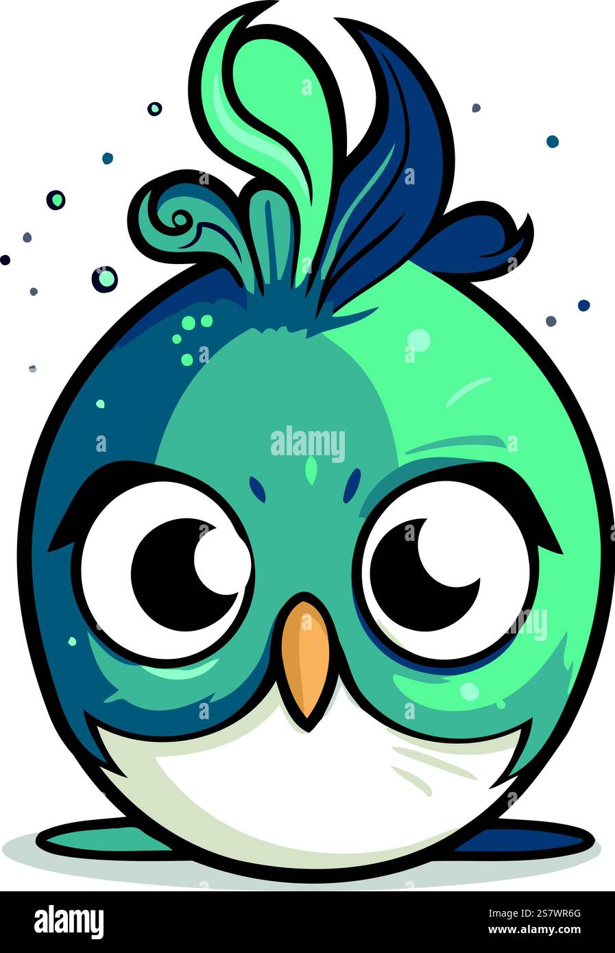 Cute bird character design isolated on white background. Vector ...