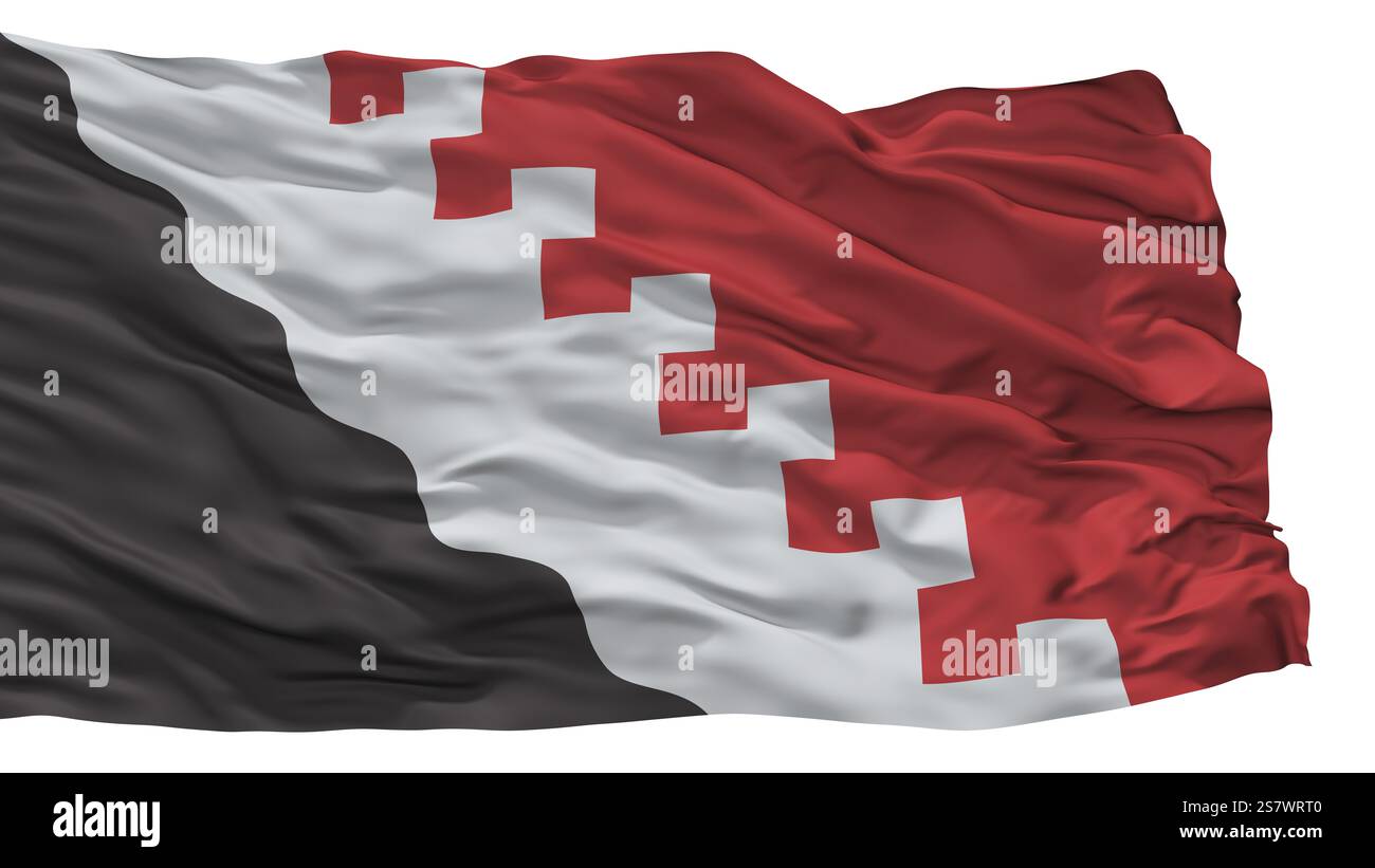 Joensuun City Flag, Country Finland, Isolated On White Background Stock ...