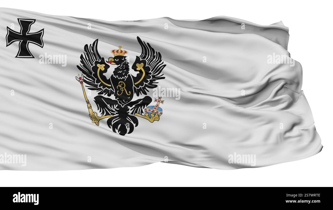 War Ensign Of Prussia 1816 Flag, Isolated On White Background Stock ...