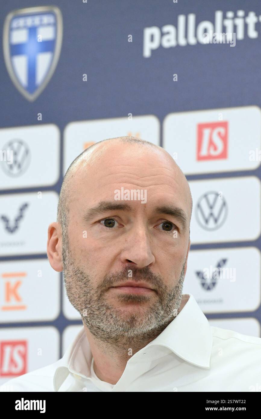 Jacob Friis of Denmark is seen during a press conference of the Finnish ...