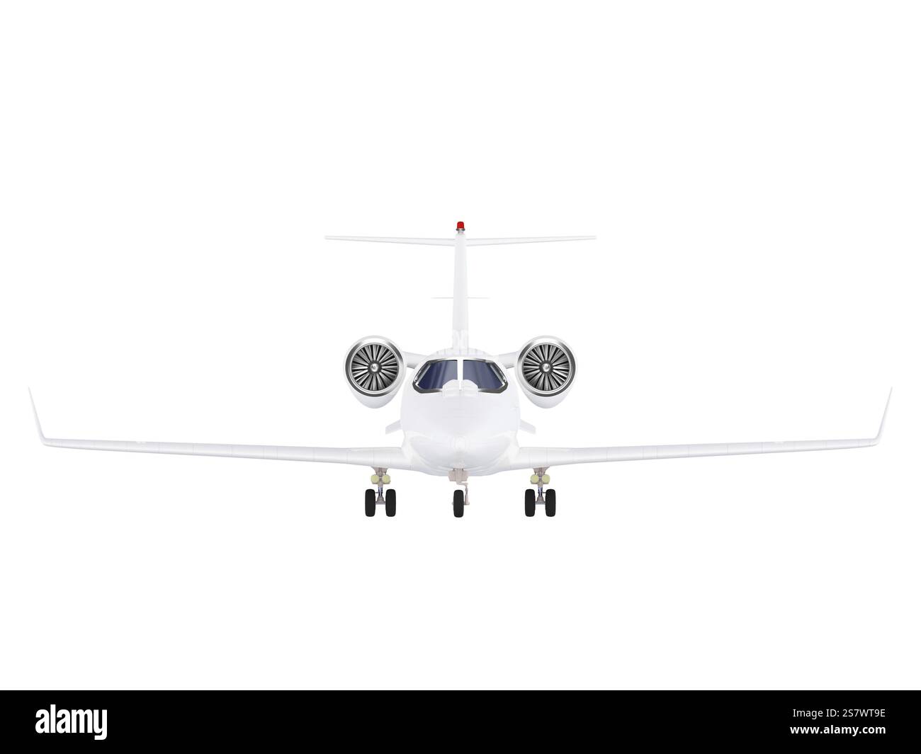 Isolated jet airplane on a white background Stock Photo - Alamy