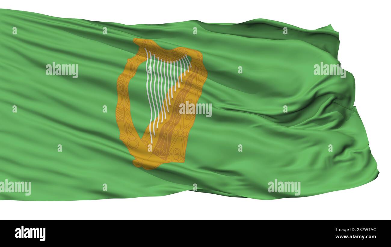Ireland Naval Jack Flag, Isolated On White Background Stock Photo - Alamy
