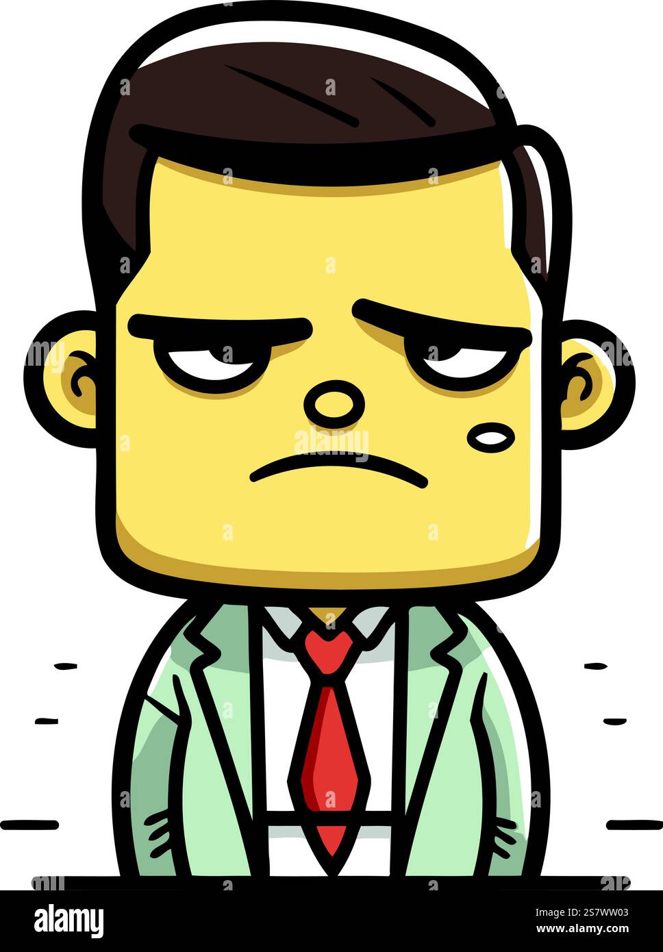 Angry Businessman Cartoon Vector Illustration Stock Vector Image & Art ...