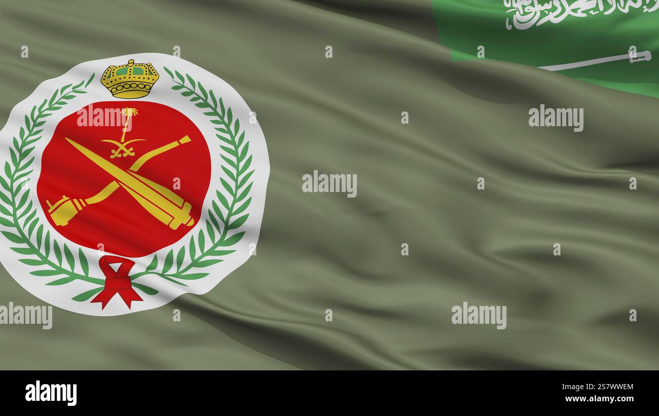 Royal Saudi Air Defense Forces Flag, Closeup View Stock Photo - Alamy