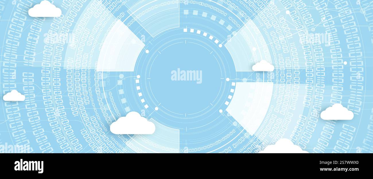 Modern cloud technology. Integrated digital web concept background ...