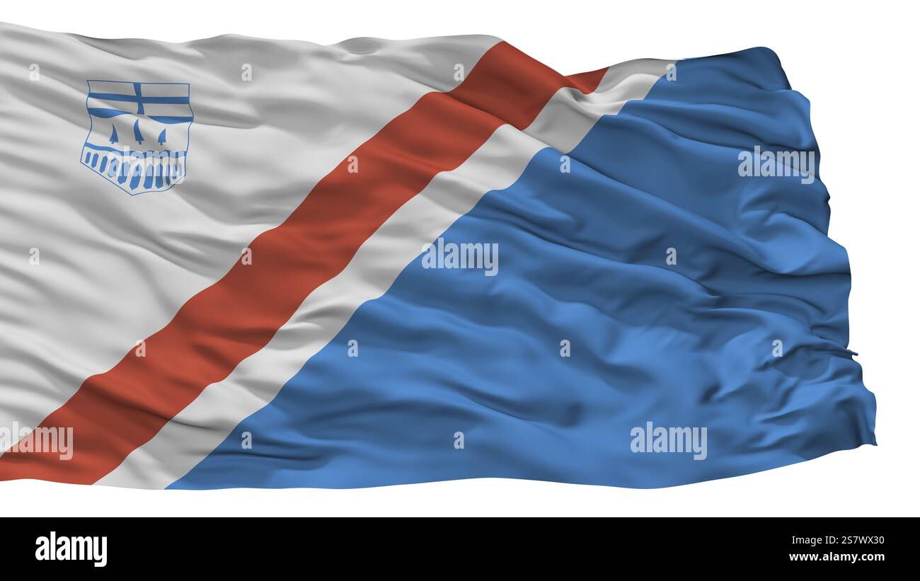 St Albert City Flag, Country Canada, Alberta, Isolated On White ...