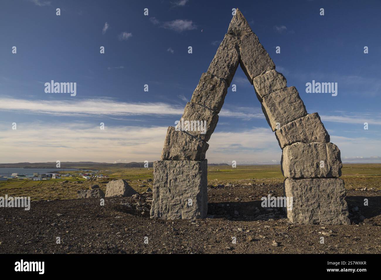 Arctic Henge, near Raufarhoefn, Iceland, It is inspired by the mythical ...