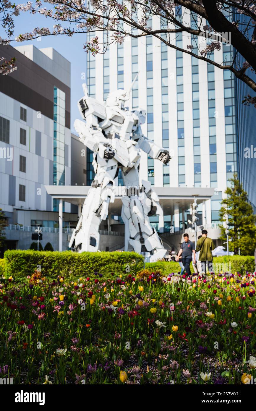 Tokyo, Japan - APR 14, 2024: The Gundam Base Tokyo is a huge gundam stores located in Diver City ...