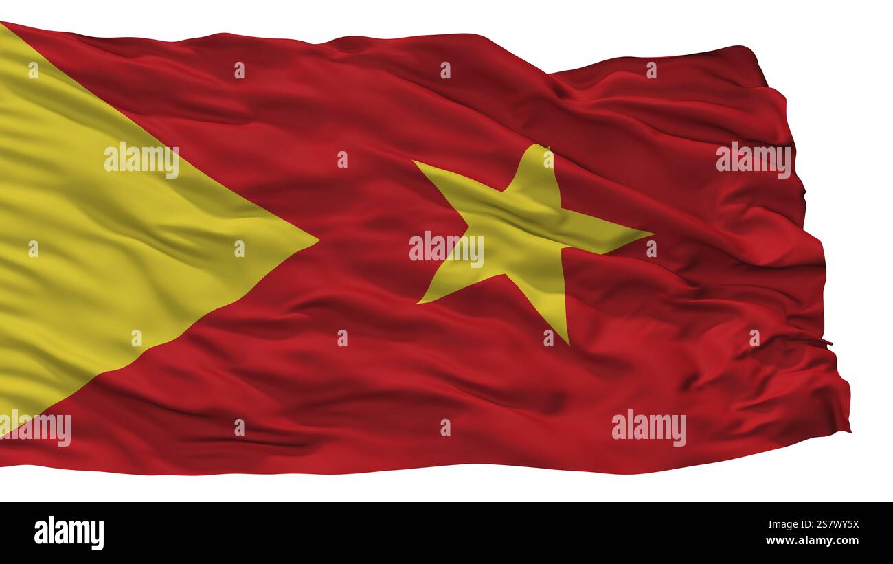 Tigray Region City Flag, Country Ethiopia, Isolated On White Background ...