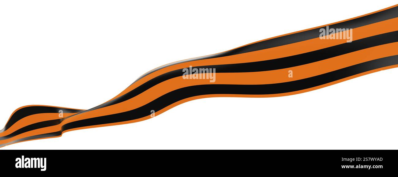 Saint george band on white background Stock Photo - Alamy