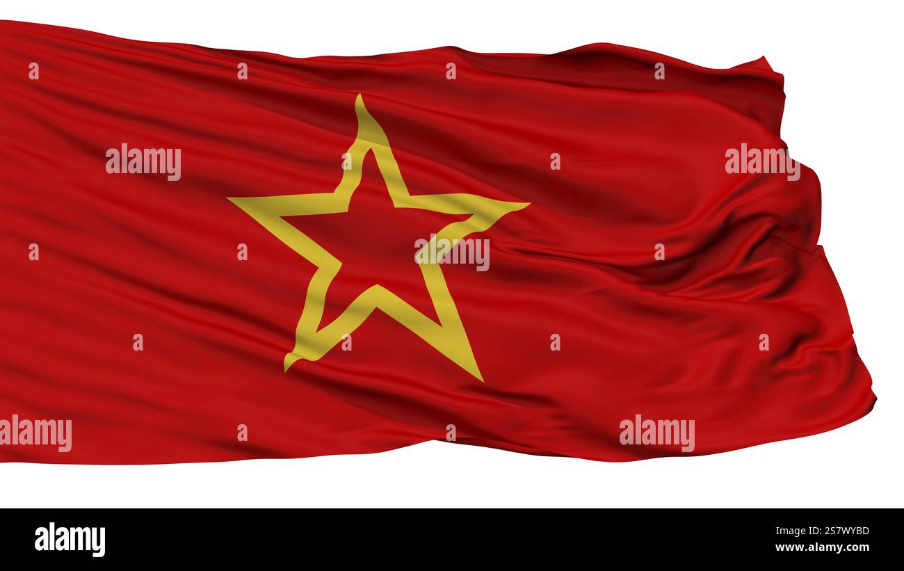 Red Army Flag, Isolated On White Background Stock Photo - Alamy