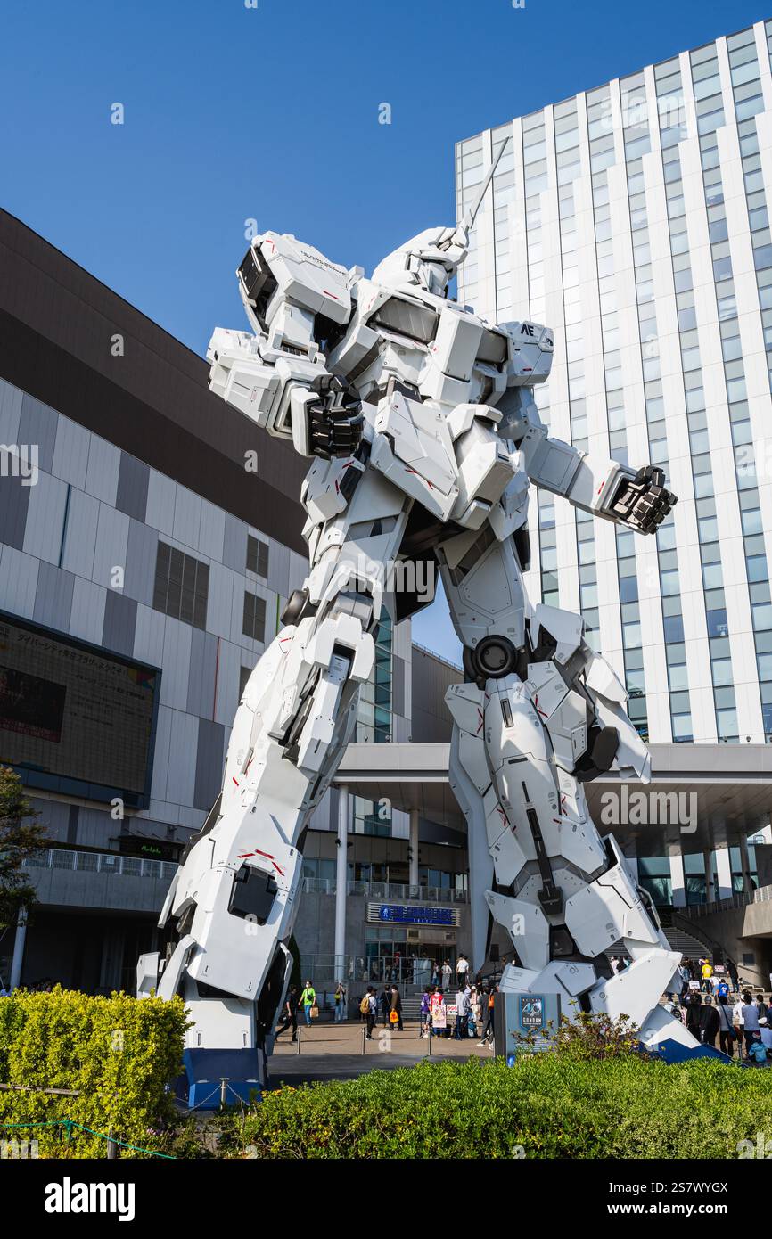 Tokyo, Japan - APR 14, 2024: The Gundam Base Tokyo is a huge gundam stores located in Diver City ...