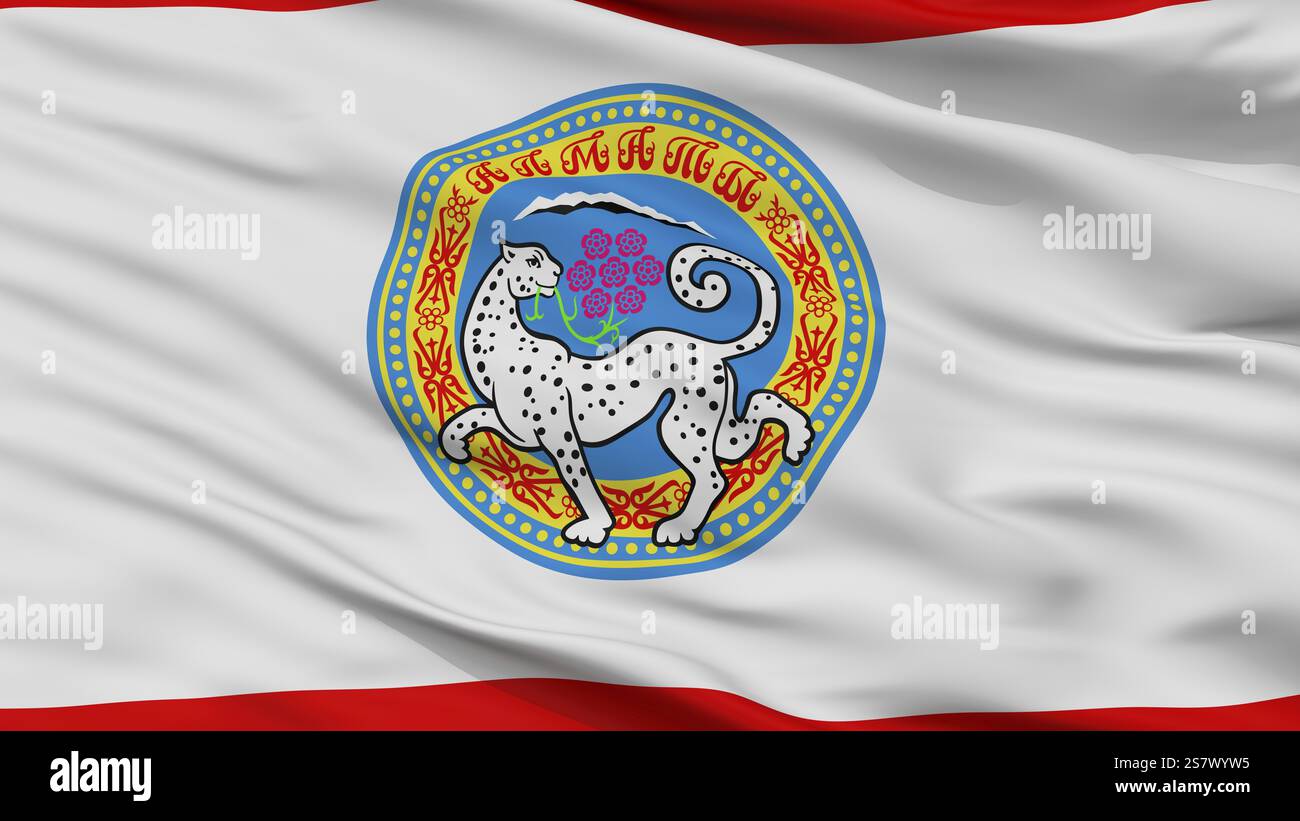 Almaty city kazakhstan flag hi-res stock photography and images - Alamy