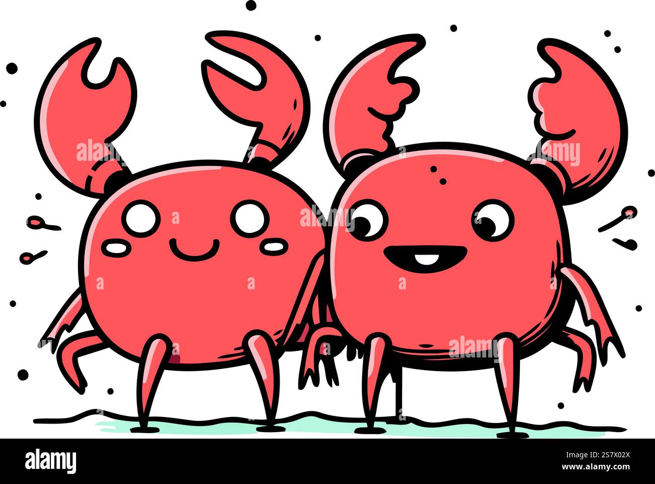 Crabs in sea Cut Out Stock Images & Pictures - Alamy