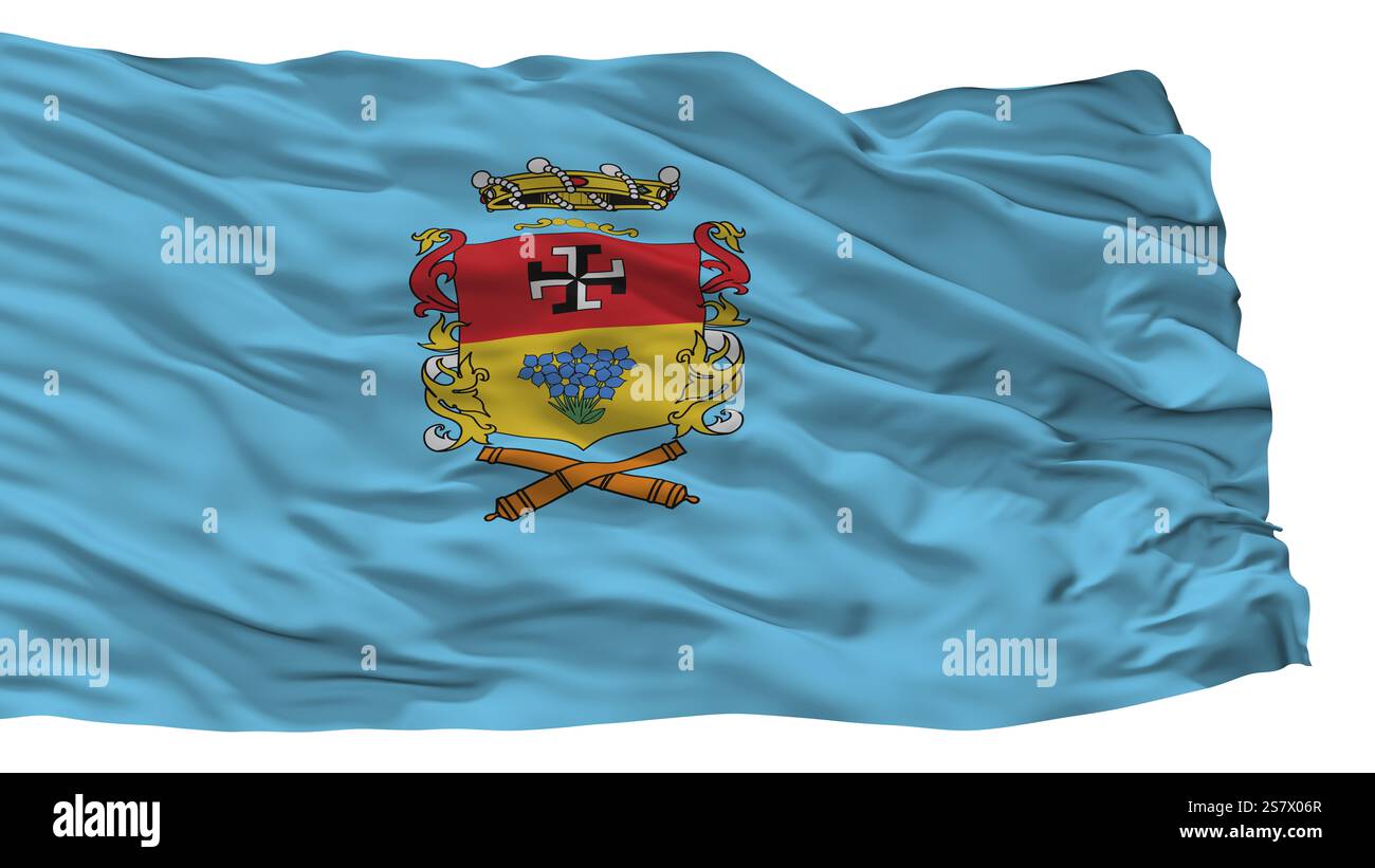 Linares City Flag, Country Chile, Isolated On White Background Stock ...