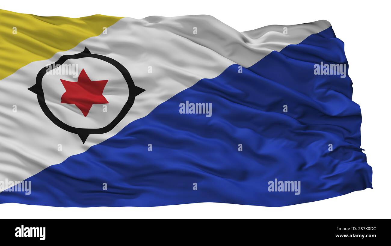 Bonaire City Flag, Country Netherlands, Isolated On White Background ...