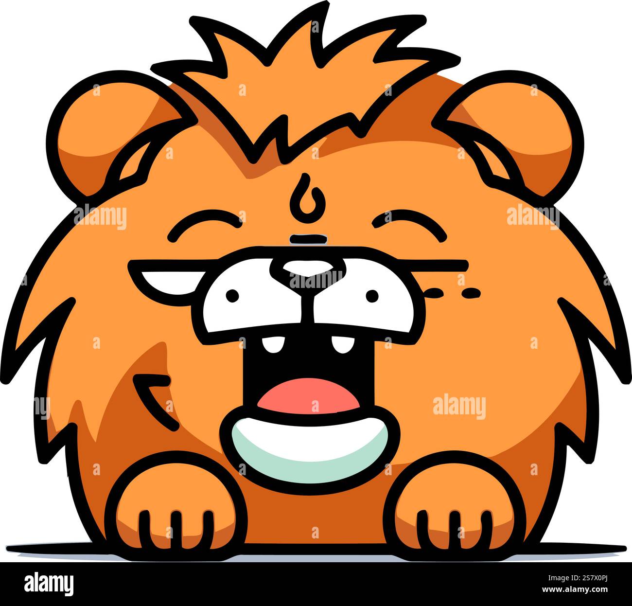 Cute Cartoon Beaver Mascot Character. Vector Illustration Stock Vector ...