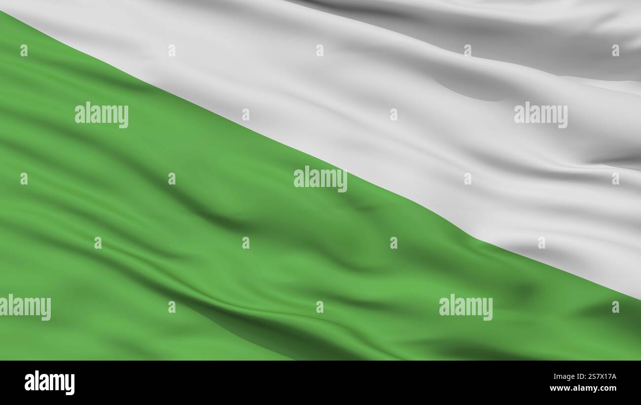 Arcabuco City Flag, Country Colombia, Closeup View, 3D Rendering Stock ...