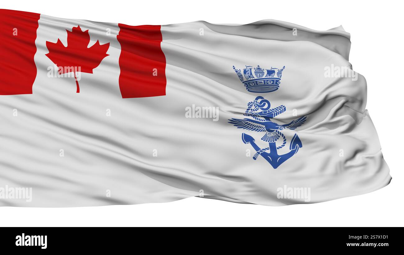 Canada Naval Ensign Flag, Isolated On White Background Stock Photo - Alamy