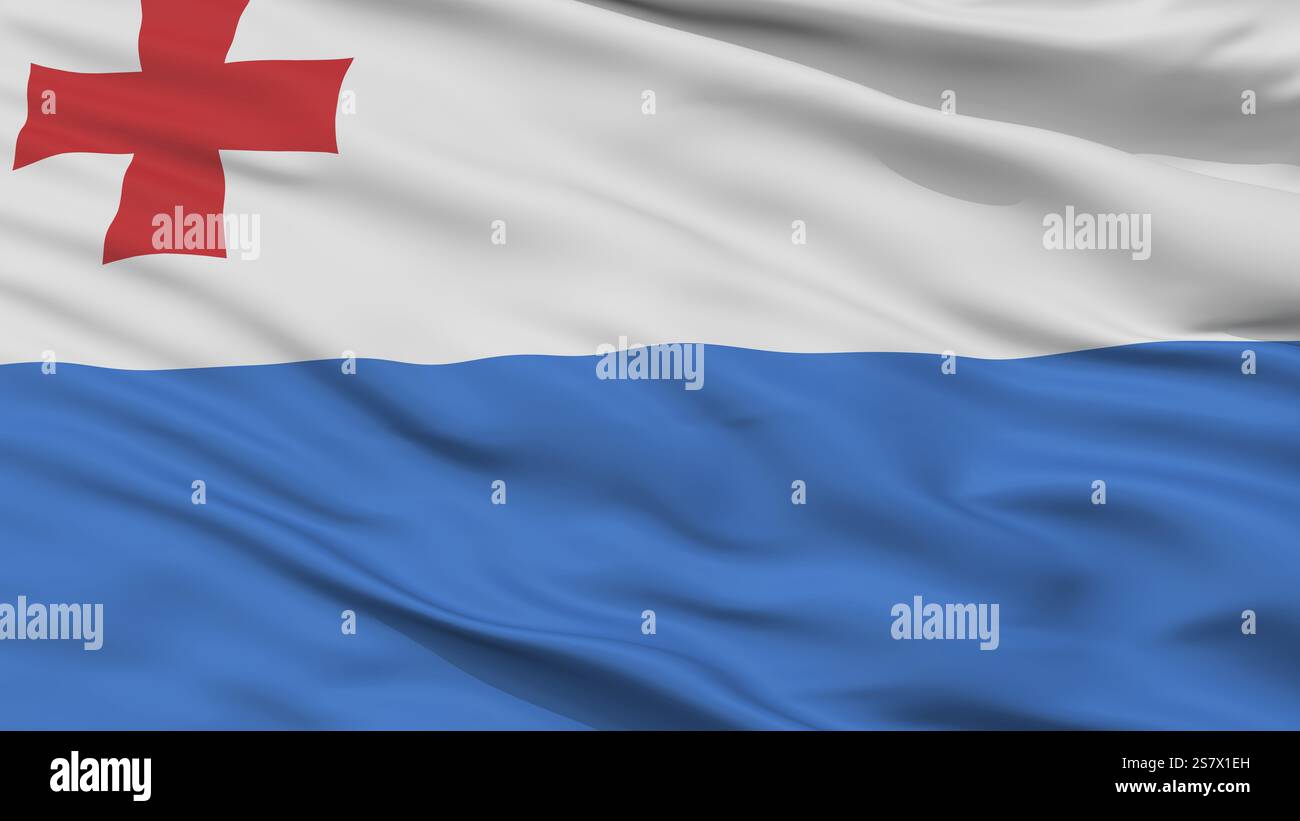 Tsalka Municipality City Flag, Country Georgia, Closeup View, 3D ...