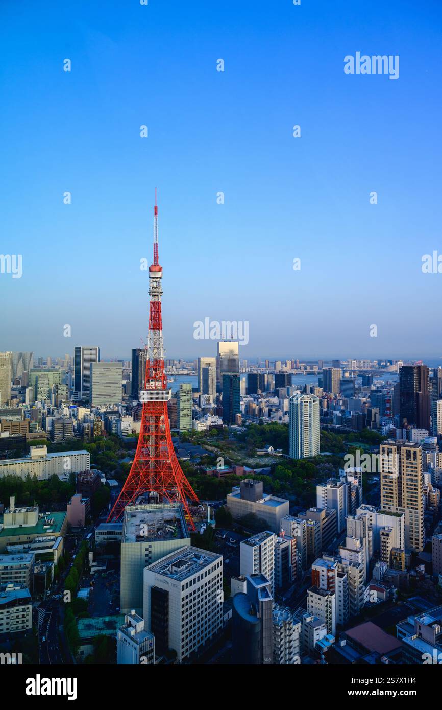 Tokyo, Japan - APR 14, 2024: Cityscape seen from the free observation ...
