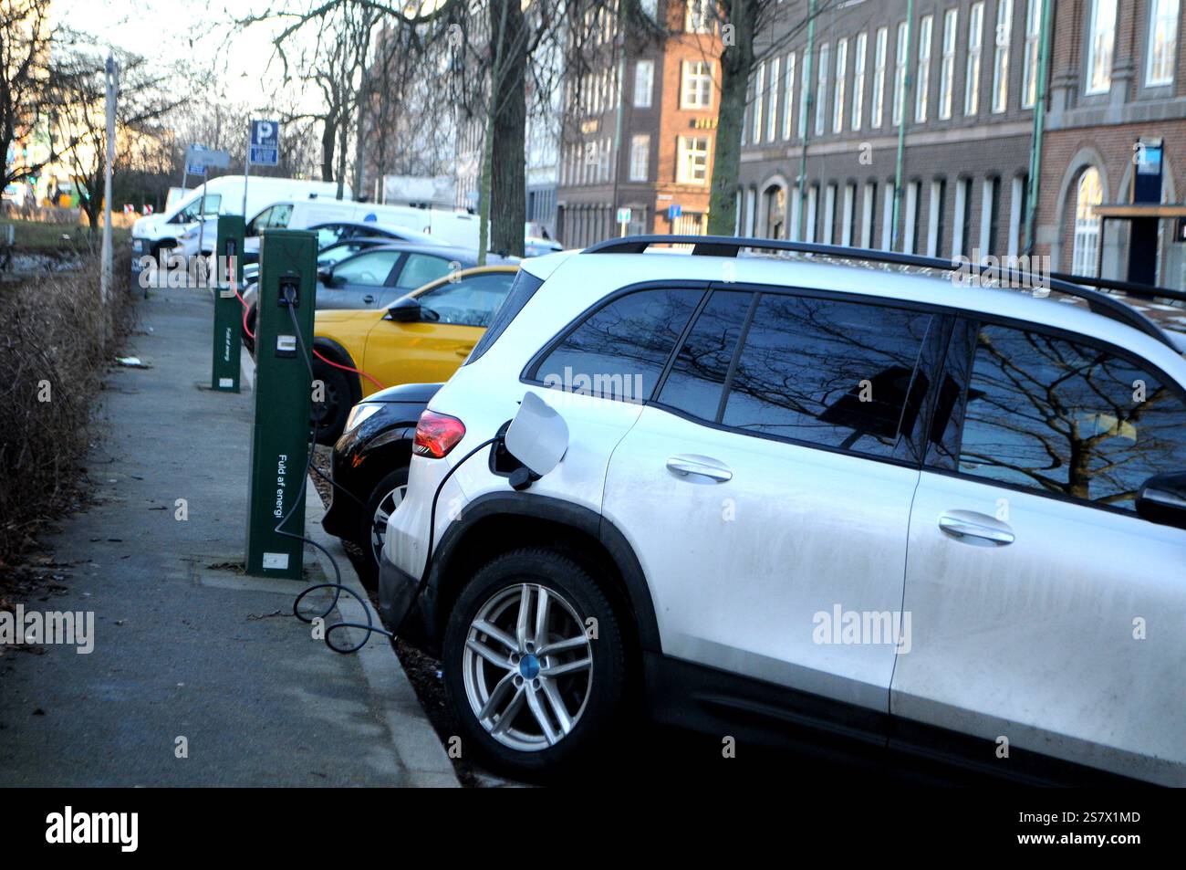 Copenhagen/ Denmark/20 january 2025/Electric charging point and ...