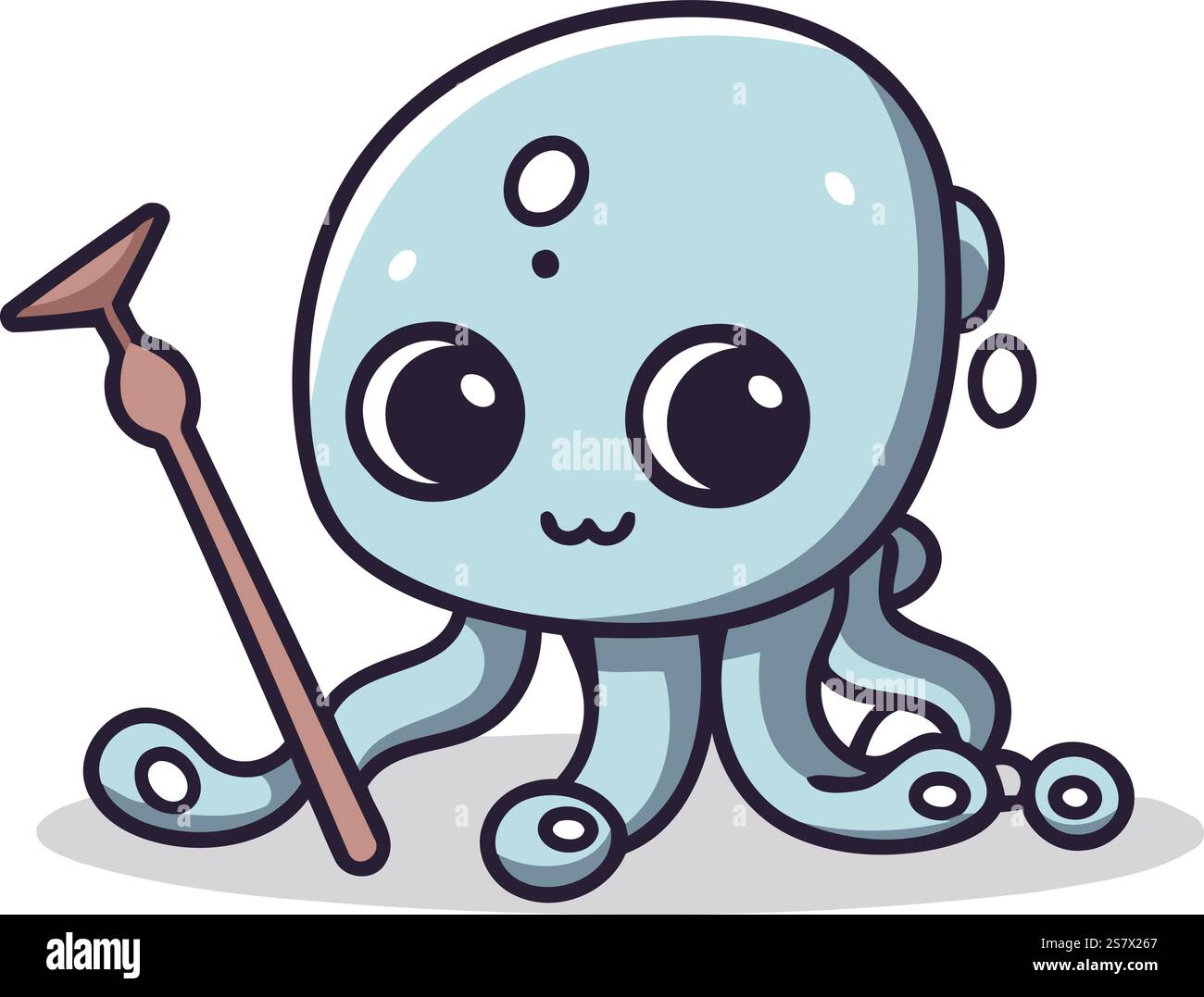 Cute octopus character design. Cute octopus vector illustration Stock ...