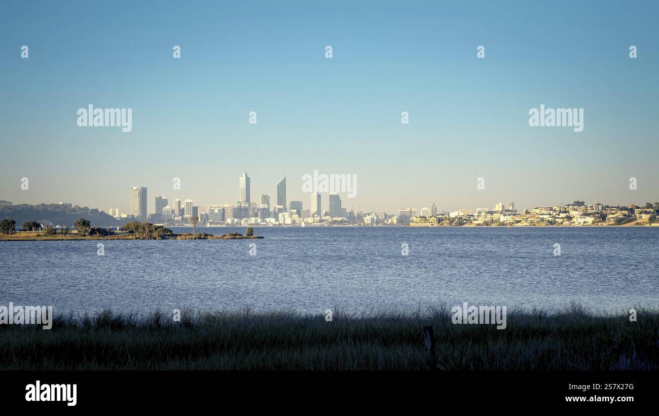 An image of the skyline of Perth - Australia Stock Photo - Alamy