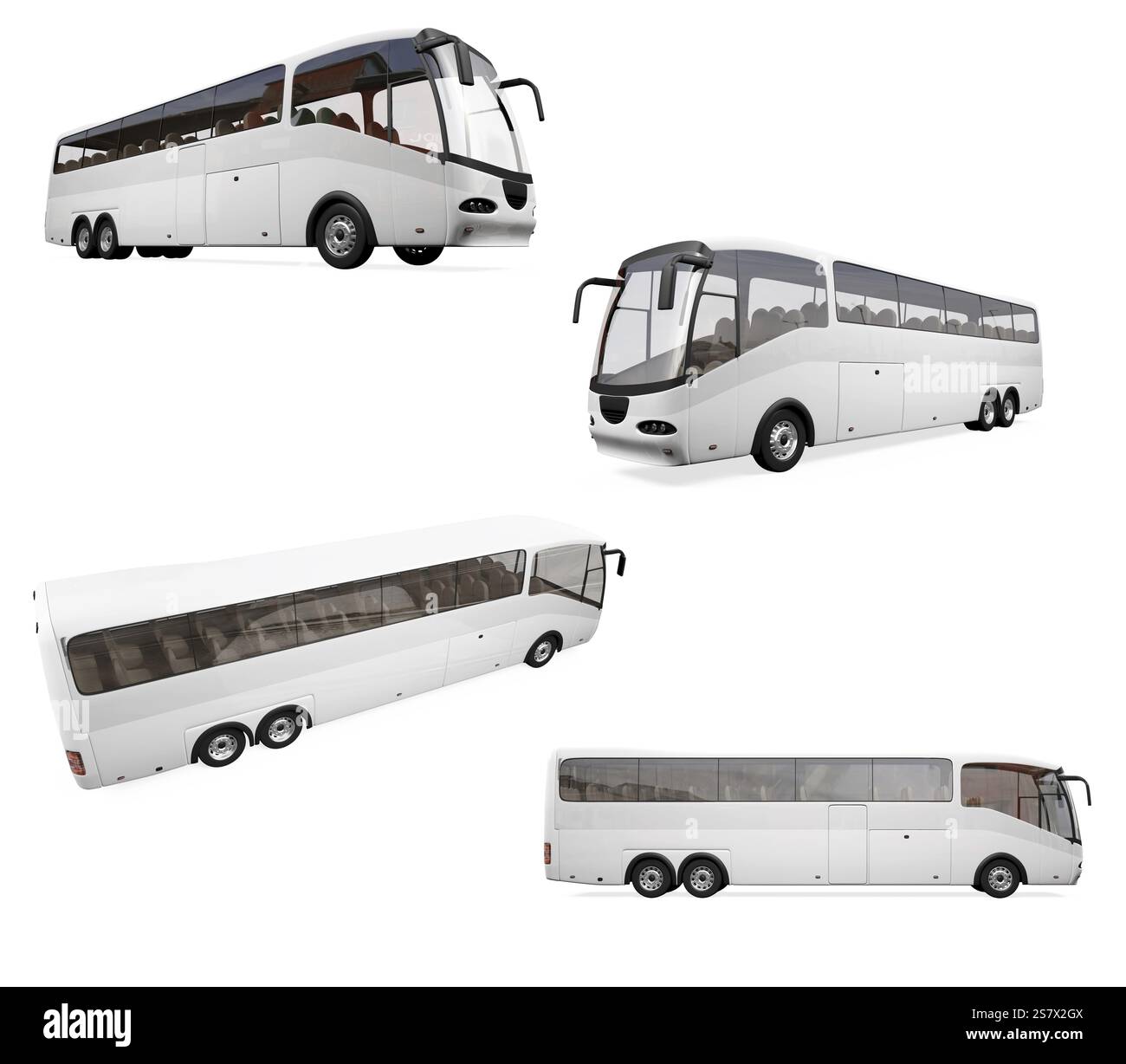 Isolated collection of bus Stock Photo - Alamy