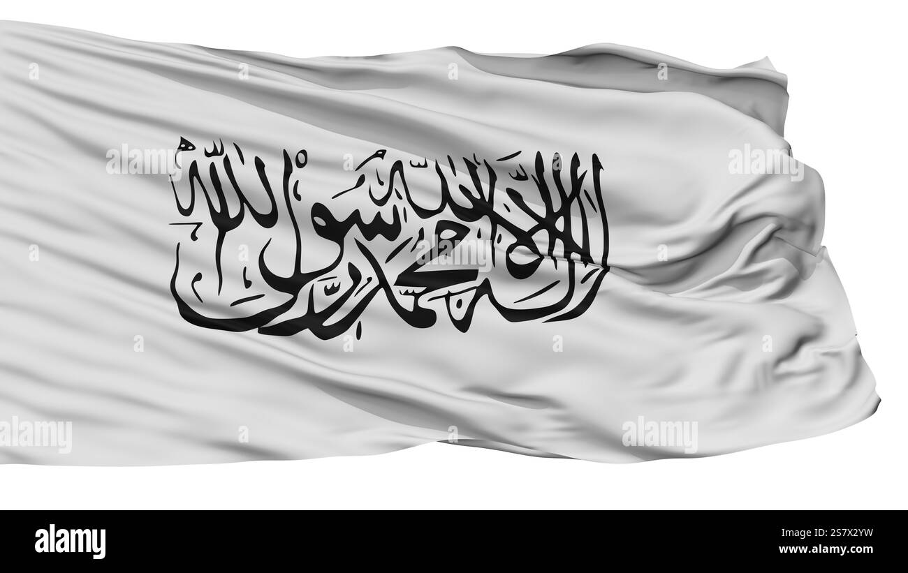 Taliban Flag, Isolated On White Background Stock Photo - Alamy