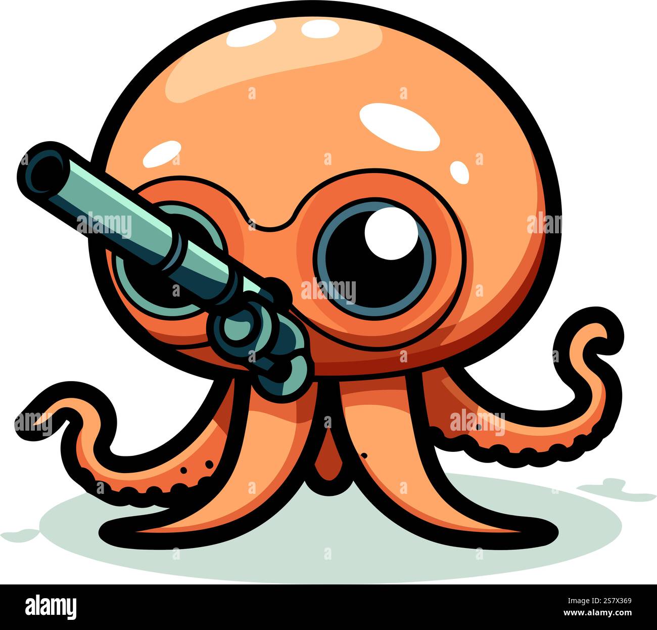 Octopus cartoon hi-res stock photography and images - Alamy