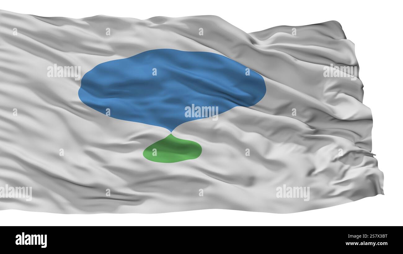 Konan City Flag, Country Japan, Shiga Prefecture, Isolated On White ...